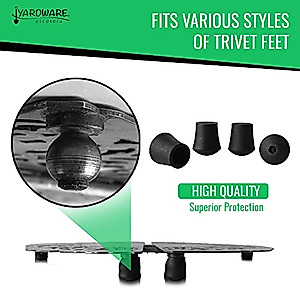 Replacement Rubber Feet 8 Pack for Metal Trivets - For Virginia Metalcrafters & Other Trivets