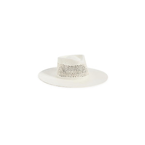 Brixton Women's Jo Panama Straw Rancher Hat, Panama White, M