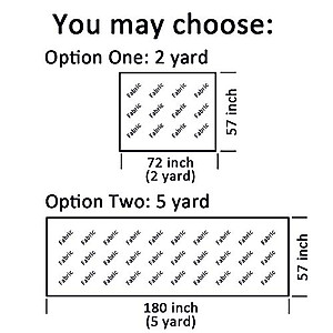 White Combed Cotton Fabric by The Yard for Quilting Sewing Broadcloth 2 Yard or 5 Yard Cloth (2 Yard)