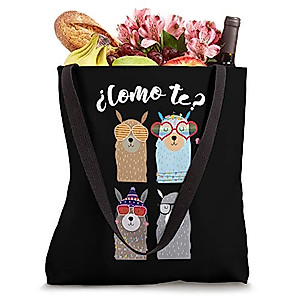 Como te llamas? Funny Student Spanish Teacher Tote Bag