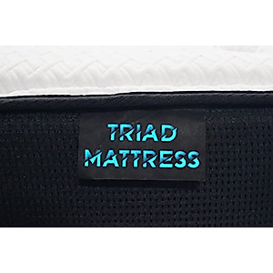 Triad Lite 6 inch RV Mattress Cool Gel Foam, Glacier Cooling Stretch Cover, Firm Support, Made in The USA (48x75)