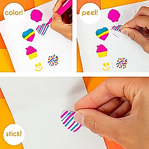 Just My Style Wood Stamp Set by Horizon Group USA, 15 Wooden Stamps, Scrapbooking Sheets, Colorful Markers, Stationery Set, 2-Tone Stamp Pad