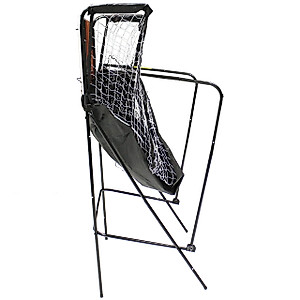 Sunnydaze Folding Indoor 2-Player Arcade Basketball Game with Dual Hoops - Electronic Scorer, 8 Game Modes, 7 Balls