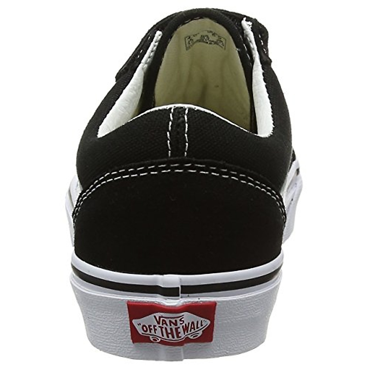 Vans Men's Low-Top Trainers, Black Black True White Suede Canvas, 44.5