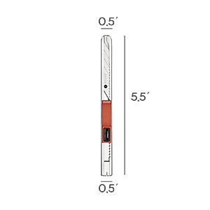 DORCO Professional Quality Utility Box Cutter Knife S401 - Auto-Lock Safety System, Small Design, Retractable, Built-In Snap-Off Tool, Replaceable Carbon Steel Blade, 30° Blade Tip For Precision - 9mm