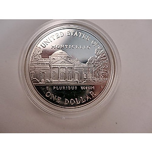 1993 Thomas Jefferson 250th Anniversary Silver Dollar Proof $1 Mint State US Mint