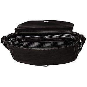 NINE WEST Ring Decoder Crossbody, Black/Black