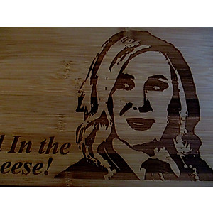 Custom Moria Rose Cutting Board Small or Large Bamboo Cutting Board Fold in the Cheese Christmas Gift