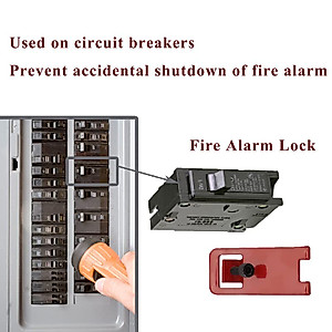 2 sets ELOCK-FA Fire Alarm Lock, E-Series Fire Lockout Kit, Red1 — 🛍️ ...