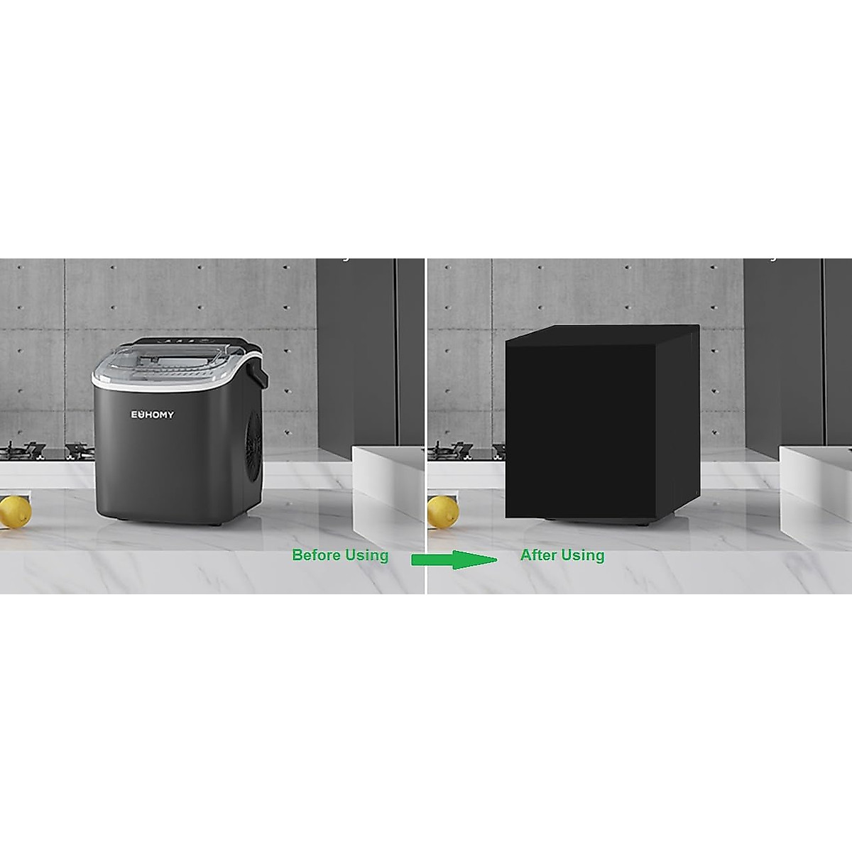 AF-WAN Heavy Duty Heat-Resistant Waterproof Dust-Proof Cover for EUHOMY Countertop Ice Maker Machine-IM-06D-HM/Silonn Ice Maker Countertop-SLIM01B/SLIM21