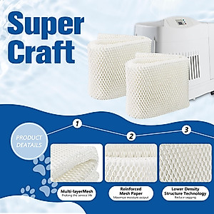 MAF1 Super Humidifier Wick Filter (2 Pack) Replacement for Air-care MA1200, MA1201, MA0950 and Kenmore 14906, 14410, 14411, 15412, 29979, 29980, 29981, 29982 Humidifiers by Funmit