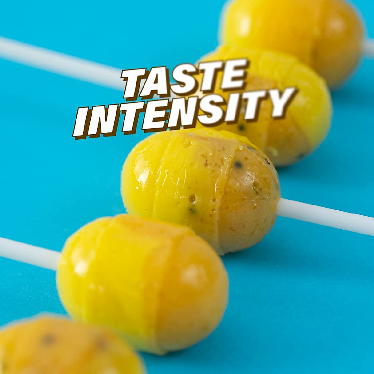 Colombina Bon Bon Bum Lollipops w/Bubble Gum Center, Passion Fruit Flavor, Individually Wrapped, Ideal for Party Favors and Gifts, 1 Pack (24 Count)