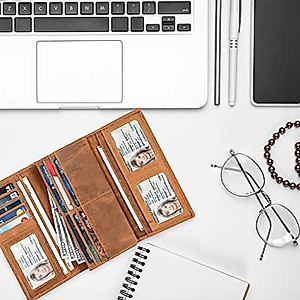 ESTALON Real Leather Wallets for Women RFID - Long Wallet Women's Ladies Clutch Zipper Pocket Multi Credit Card Case Holder Girls