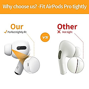 [12 Pieces] Lanwow Replacement Ear Tips for AirPods Pro & AirPods Pro 2 with Portable Storage Box. Anti-Slip Silicon Earbuds Tips with Noise Reduction Hole (S/M/L) (6 Pairs)