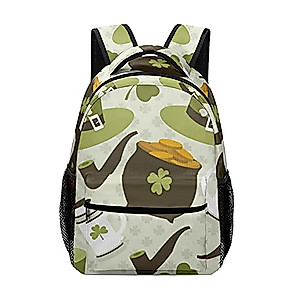 St. Patrick's Day Kids Backpack, Student School Bags for Boys & Girls, Bookbags with Adjustable Strapfor Travel