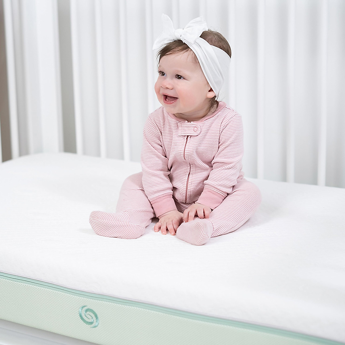 Bedgear Baby Dri-Tec 2-Stage Moisture Wicking Crib Mattress – CertiPUR-US Certified and Airflow Certified - Hypoallergenic - Waterproof Removable and Machine Washable Cover