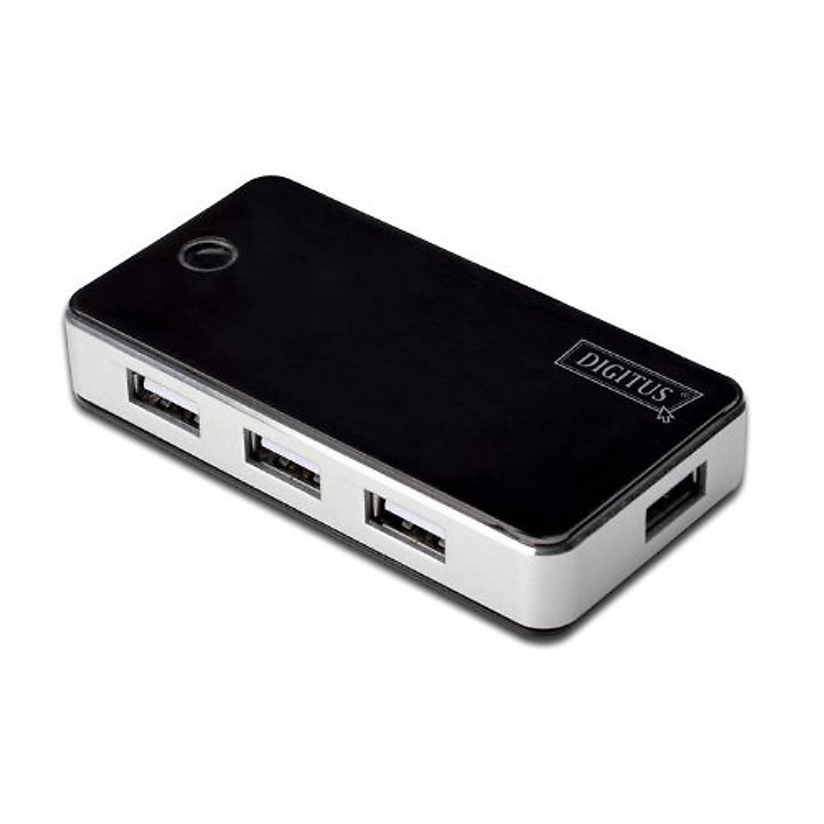Digitus USB 2.0 Hub 7-Port, 7X USB A/F, 1x USB Mini incl. ext. Power Supply 5V DC 3.5A, 1m, bl