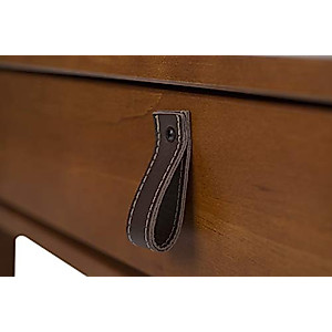 memomad Bali Home Office Solid Wood Desk with Drawers (Caramel)