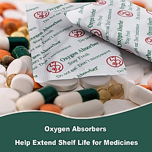 WVacFre 3000cc(30Packets) Oxygen Absorbers Packets for Food,Food Grade Oxygen Absorbers for Food Storage.