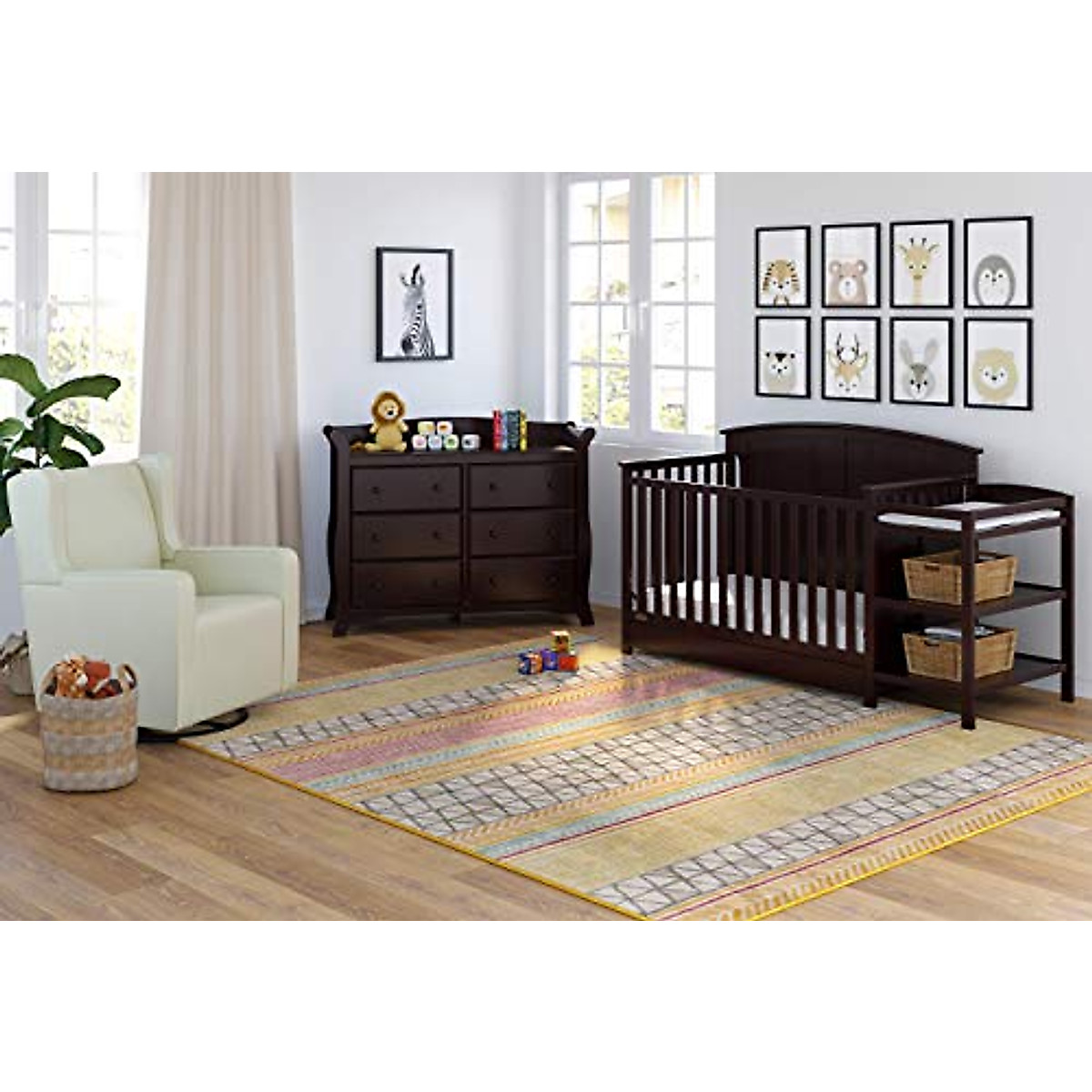 Storkcraft Steveston Crib & Changer w/Drawer - Espresso