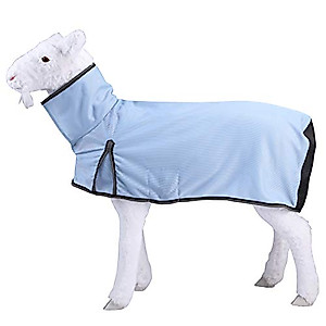 LEAFOREST Sheep Cover, Sheep Blankets for Show Lambs, Sheep Supplies Sheep Covers for Lambs (Blue, M)
