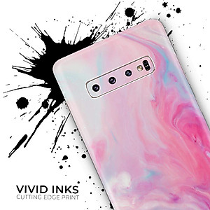 DesignSkinz Marbleized Pink Paradise V5 Protective Vinyl Decal Wrap Skin Cover Compatible with The Samsung Galaxy S20 (Screen Trim & Back Glass Skin)