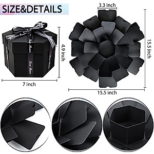 Vienrose Explosion Gift Box Set Surprise Gift Photo Box Creative DIY Scrapbooking Picture Album Accessories Couple Gifts for Birthday Proposals Valentine's Day