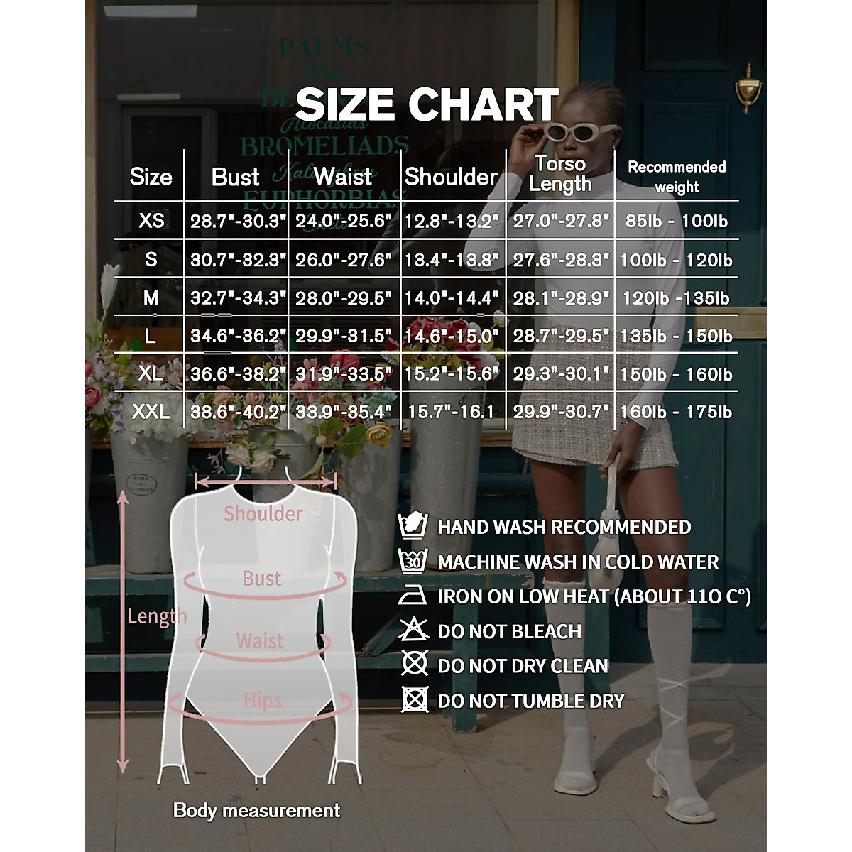 MANGOPOP Women's Mock Turtle Neck Long Sleeve Tops Bodysuit Jumpsuit (Long Sleeve Orange, Medium)