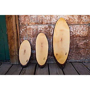 Boska Holland Cheese Board, European Ash Wood w. Polished Surface, Natural Bark, 10" x 6", Taste Collection