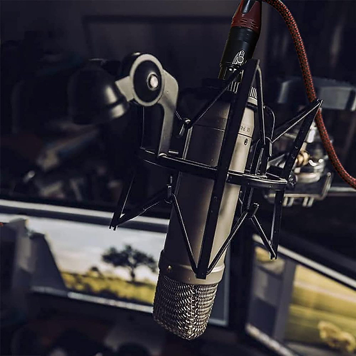 Maicailu XLR Cable 6 feet 1Pack, Male to Female XLR Cable Balanced 3 PIN XLR Microphone Cable for Speakers Microphone and Audio Device(1.8m(6ft), Red, 1)