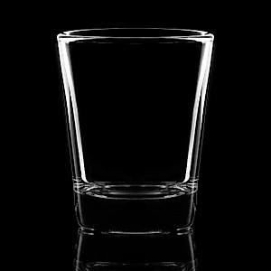 Burns Glass Drinking Glasses, Heavy Base Shot Glass Set, 1.75 Oz. (Set of 6)