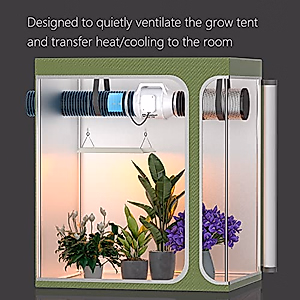 Hon&Guan 3 Inch Duct Fan, High Efficiency Inline Fan Mixed Flow Ventilation System Exhaust Air Fan for Bathroom, Kitchen, Grow Tent, 3D Printer (S Series)