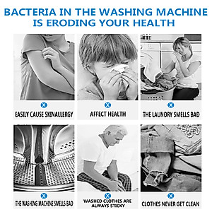 Finally Fresh Washing Machine Cleaner for Front / Top loaders, 20 Packs Washer Cleaner for Sensitive Skin, Suitable for All HE Washing Machines Include