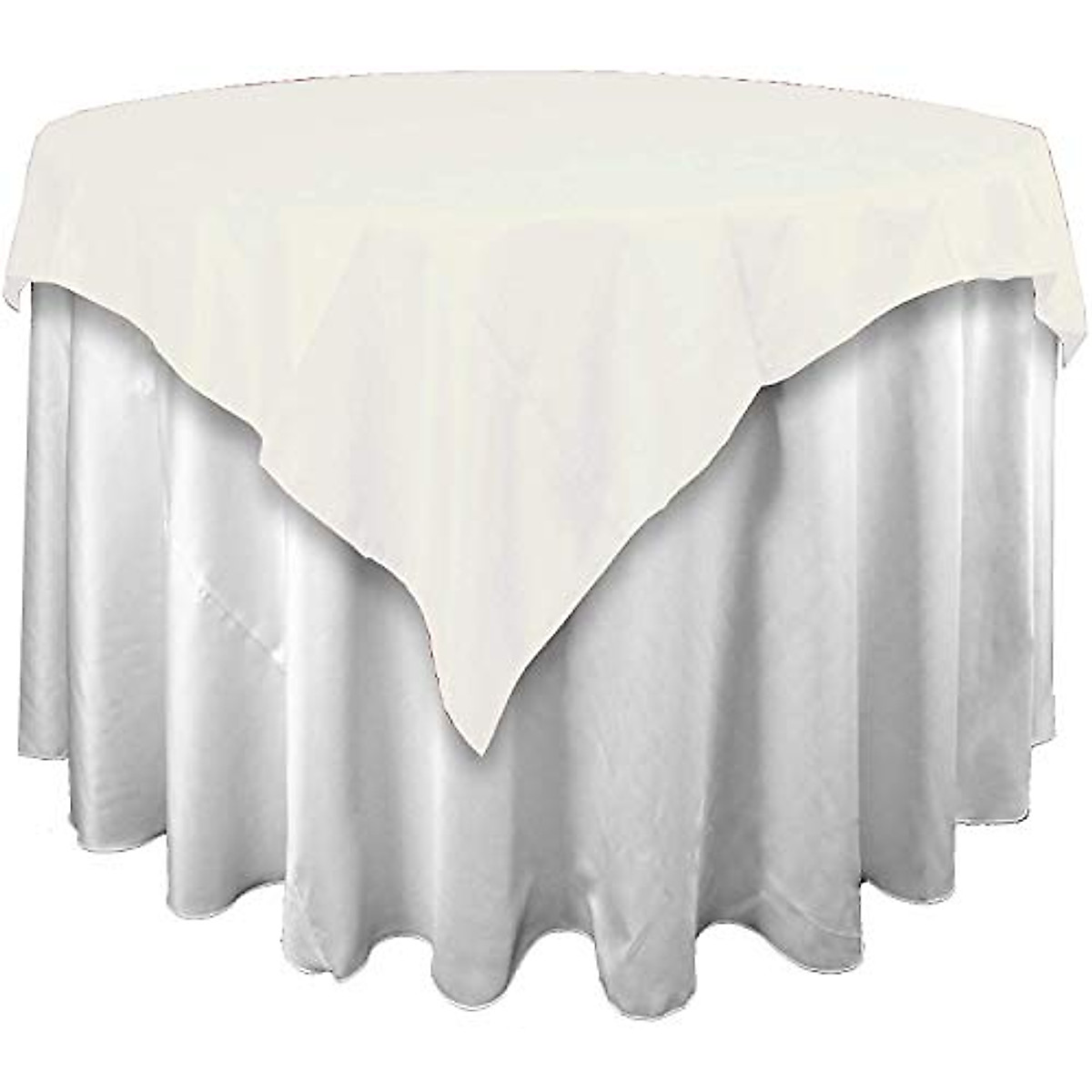 New Star Fabrics Medium Weight Satin Fabric, 60 Inches Wide, Perfect for Wedding Dresses, Costumes, and Elegant Decorations, Durable and Luxurious Charm (White, 10 Yards)