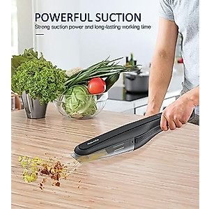 Handheld Vacuum Cleaner Cordless, 15000Pa Powerful Suction Cordless Stick Vacuum, Lightweight Electric Broom Rechargeable Handheld Vac, Portable Hand Held Vacuum for Hardwood Floor Car Pet Hair