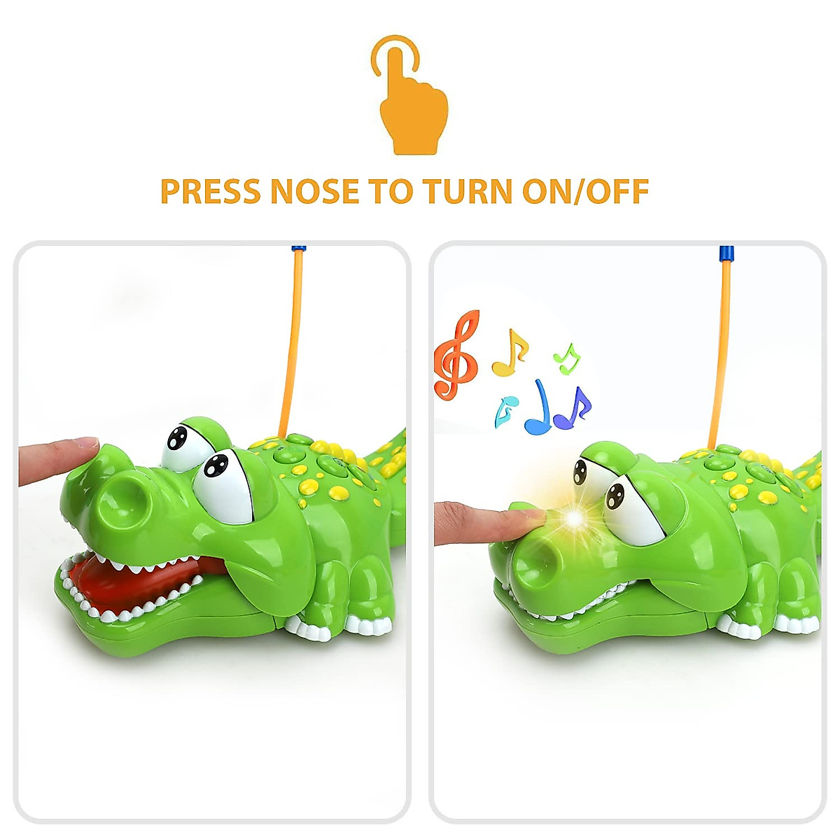 TOY Life Crocodile Remote Control Cars for Toddlers Boys Girls 3-5 4-7, Toddler RC Car Toys Gifts for 2 Year Old Boys, Kids Baby Remote Control Toy Cars, Race Car Toys, Alligator Toy