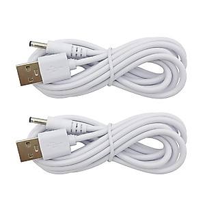 Power Cord Replacement for Hatch Sound Machine, Hatch Baby Rest and Rest Mini - USB 5V DC Barrel Charger Cable 6 ft 2-Pack