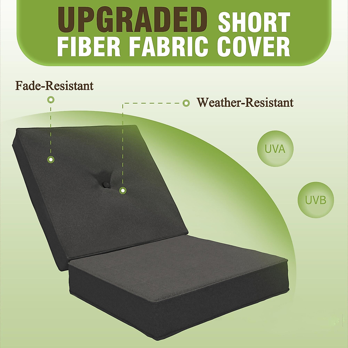 MUPATER Patio Porch Chairs, 3 Seats Outdoor Canopy Swings Glider with Stand and Cushion for Outside, Backyard, Deck, Lawn