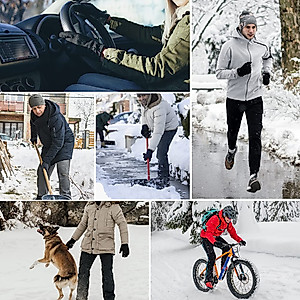 NOVEDAD Winter Gloves Men and Women/Windproof/Waterproof/Touch Screen/Increases The Grip Strength Thermal Glove for Driving Hiking Freezer Snow Work Cycling Running Outdoor Activities