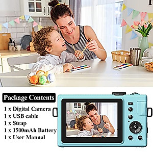 CEDITA Digital Camera Vlogging Camera 24MP Full HD 1080P Digital Camera with 3 Inch IPS Screen Camera 4X Digital Zoom Vlog Camera G13 0