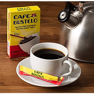 Café Bustelo Espresso Style Dark Roast Instant Coffee, 6 Count (Pack of 12)