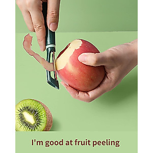 Tododli vegetable peelers for kitchen (3 set)，sharp stainless steel peelers,multi fruit peeler machine, suitable for peeling and pitting potatoes, cucumbers, carrots, apples, peach