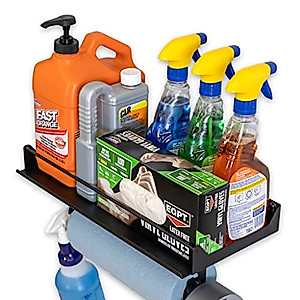 StoreYourBoard Paper Towel Holder, Wall Mount Shelf, Holds 50 lbs, Garage, Home, Quick Clean Station