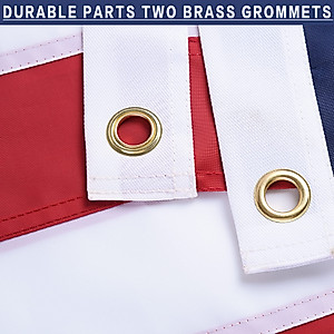 VICDRIA American Flag 8x12 Outside, US Flags for Outdoor Indoor, Heavy Duty Durable, Deluxe Embroidered Stars, Brass Grommets, Sewn Stripes, Vivid Color, Fade Resistant and waterproof