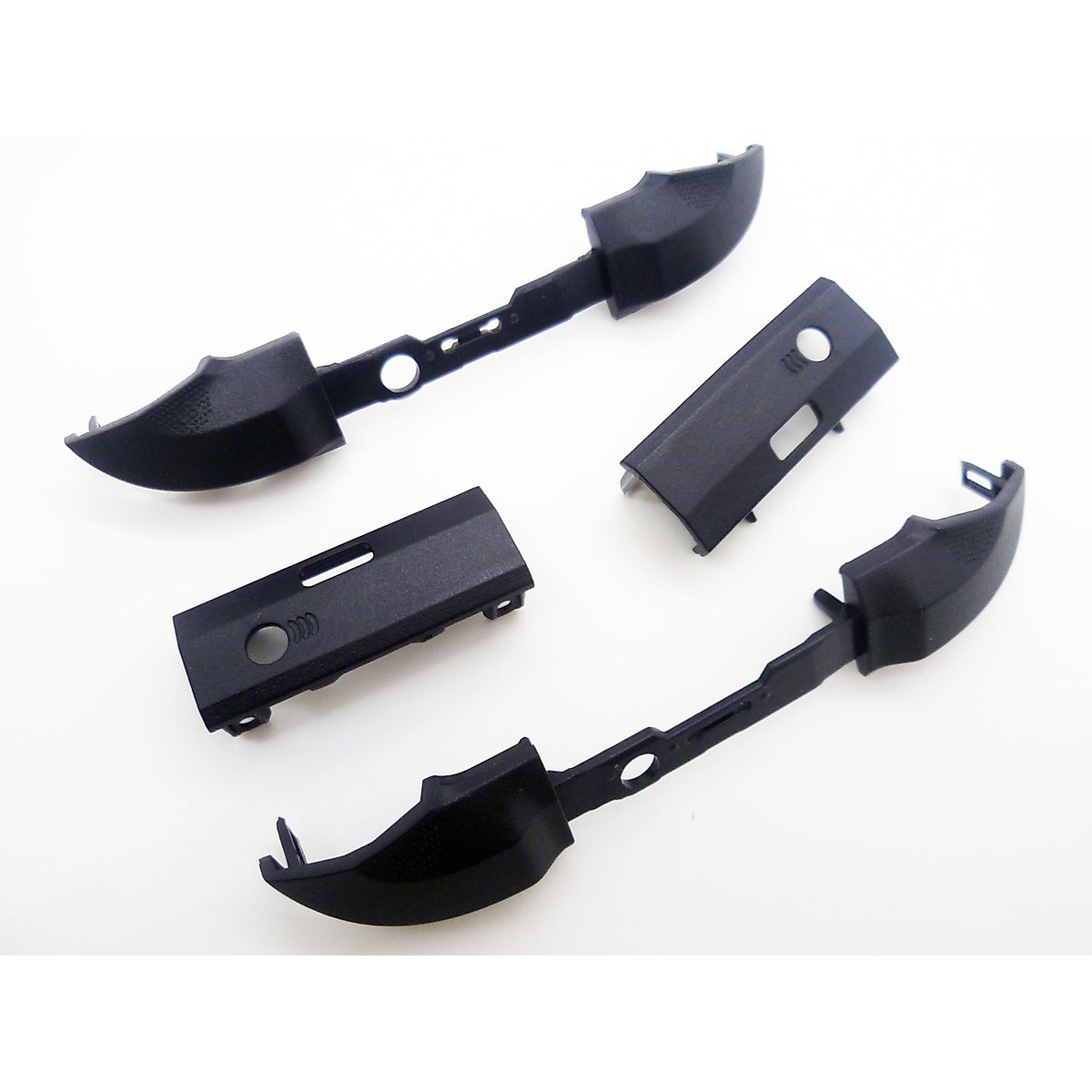 Lb Rb Bumper Button Home Guide Surround Replacement Compatible with Xbox Series X Controller Black (2pcs)