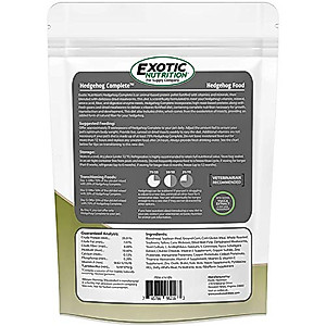 Hedgehog Complete 2 lb - Nutritionally Complete Natural Healthy High Protein Pellets & Dried Mealworms - Food for Pet Hedgehogs
