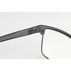 ZENNI Blue Light Blocking Glasses for Men Grey Rectangle Frame Relieve Digital Screen Eye Strain Stainless Steel Light Eyewear