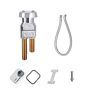 RLOZUI Salon Shampoo Bowl Faucet Vacuum Breaker Kit Faucet Temperature Control Valve with Sprayer Hose and Holder for Shampoo Bed Bowl Salon or Backwash Unit Sink Replacement Parts Chrome