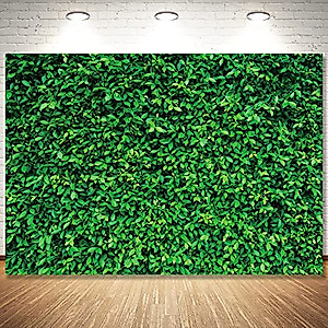 GiuMsi 7x5ft Polyester Greenery Leaves Photography Backdrop Grass Spring Natural Outdoorsy Supplies for Birthday Wedding Baby Shower Party Decorations Background Portrait Photo Booth