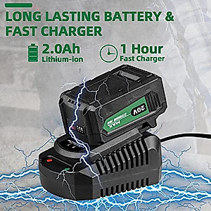 ALTOCRAFT Brushless Cordless Impact Driver 20V Max,1/4”Compact Power Electric Driver Kit w/3 Variable Speed 3300RPM,2400 IN-LBS,Battery & Fast Charger,10pcs Screwdriver Bits,14pcs Sockets and Tool Bag